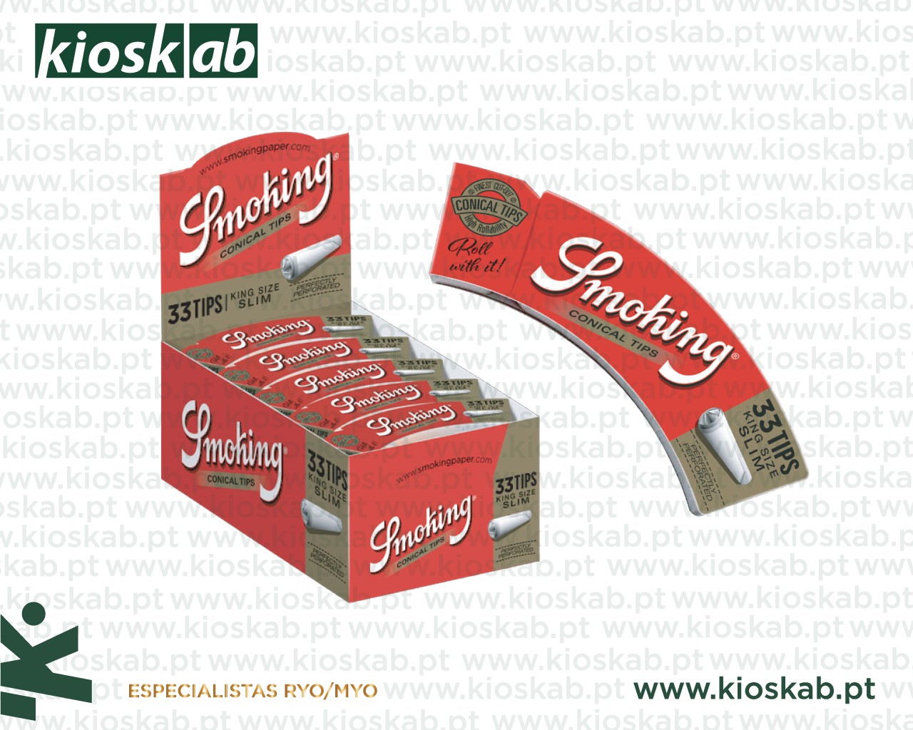 Smoking Gold Slim Conical Tips | Kiosk AB