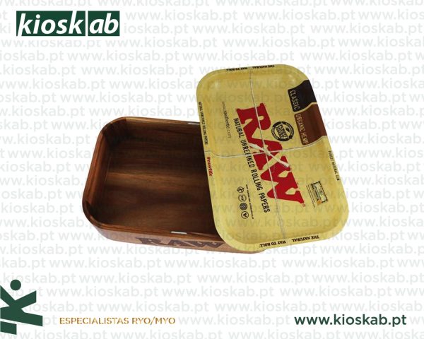 Raw Wooden Cache Box With Tray | Kiosk AB