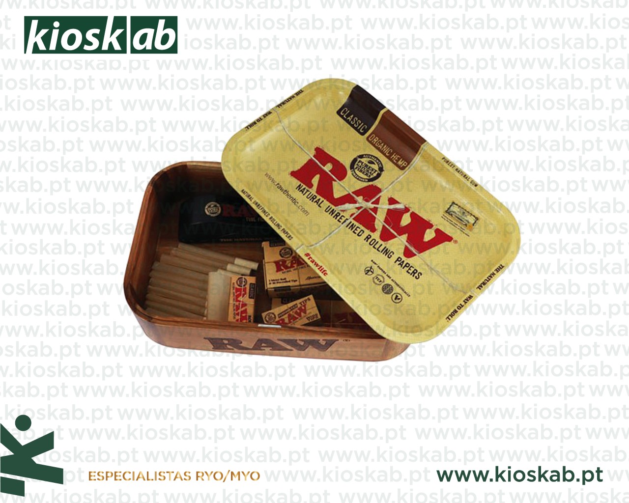 Raw Wooden Cache Box With Tray | Kiosk AB