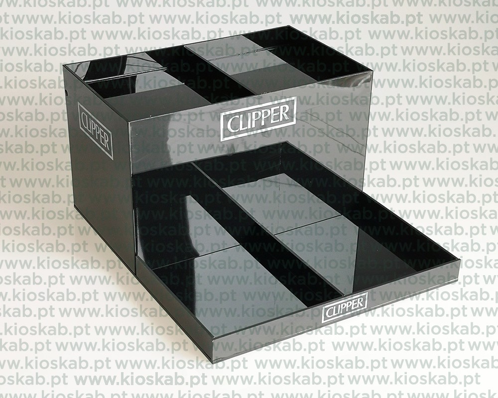 Clipper Expositor 4 Displays Metálicos | Kiosk AB