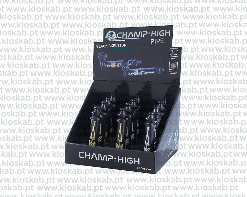 Champ High Black Skeleton Metal Pipe (12) | Kiosk AB
